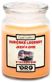 Svíčka Hasičské legendy – Tatra 815 (Vůně svíčky: Tropické ovoce)
