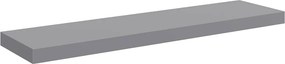 Plovoucí nástěnné police 2 ks šedé 90 x 23,5 x 3,8 cm MDF 323860