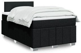 Box spring postel s matrací černá 120x190 cm textil 3287002