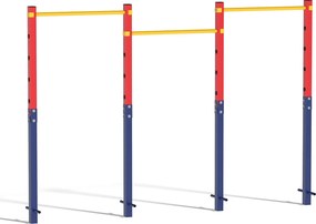 Costway Stahovací tyč vodorovná tyč výškově nastavitelná 80-172 cm z pozinkované