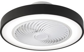 Brilagi-LED Stmívatelné svítidlo s ventilátorem LED/30W/230V 3000-6500K černá+DO