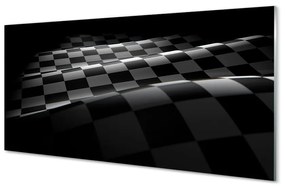Obraz na skle checker vlajky 120x60 cm