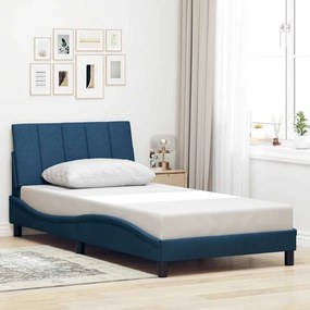 Rám postele bez matrací Hanko modrá 100x200 cm textil 3310376