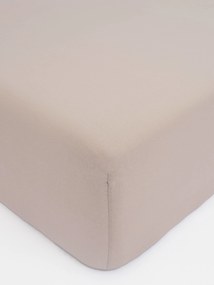 MK Lůžkoviny Jersey prostěradlo Classic 200 x 200 cm – cappuccino