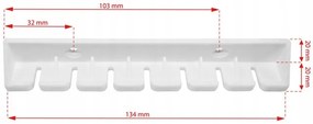 Erga Erga, stropní věšák na sušení prádla 7x150 cm, černá, ERG-SEP-10SUSSU7PCZ15