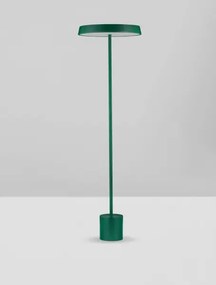 LED zeleno-černá stojací lampa Vetro