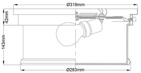 Feiss FE-PAYNE-F-BATH -Koupelnové stropní svítidlo PAYNE 2xE27/60W/230V IP44