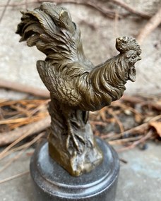 Bronzová socha soška - KOHOUT