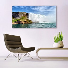Plexisklo-obraz Vodopád Moře Příroda 120x60 cm