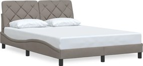 Rám postele bez matrace taupe 140 x 200 cm textil 3310605