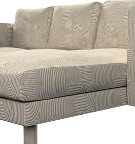 Potah na pohovku IKEA Norsborg 3-místná se šezlongem barva béžová látka pletený vzor, vzorované