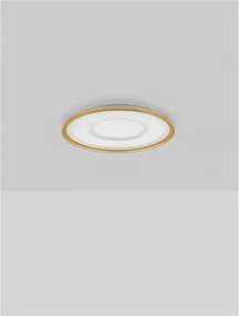 LED stmívatelné zlaté designové stropní svítidlo Figin s dálkovým ovládáním