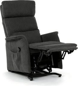Polohovací křeslo šedé, elektrické TV-L8960 GREY2