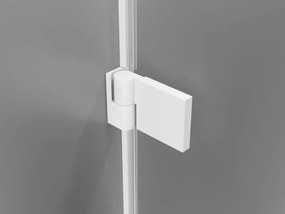 Mexen Lunar-B sprchové dveře otočné levé 90 cm, transparentní, bílé - 832-090-000-20-00-L