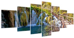 Obraz - Vstup na vodopády (210x100 cm)