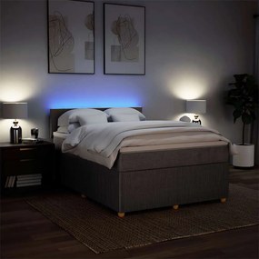 Box spring postel s matrací taupe 160x200 cm textil 3289811