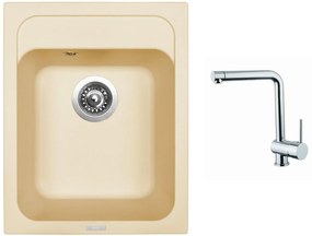 Set Sinks CLASSIC 400 Sahara + baterie Sinks MIX 3 chrom