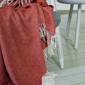 LinenMe Terra Cota Cotton Throw Valeria 130x170 cm