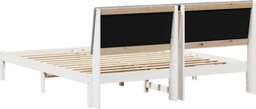 Rám postele Světle šedá 180 x 200 cm Masivní borové dřevo 3394407