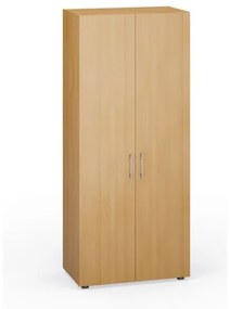 Kancelářská šatní skříň PRIMO, výsuv, 1 police, 800 x 420 x 1781 mm, buk