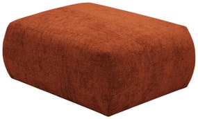 OnaDnes -20% Terakotově červená čalouněná podnožka Cosmopolitan Design Matera 88 x 68 cm