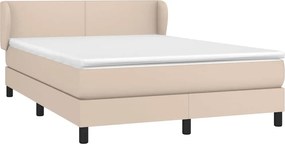 Box spring postel s matrací cappuccino 140x190 cm umělá kůže 3127192