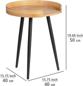 Kulatý bambusový konferenční stolek LOFT, Wenko