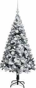 Umělý vánoční stromeček Bílá 150 cm PVC, ocel a plast 3396952