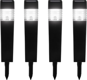 Livarno® Solární LED svítidlo, 4dílná sada (obdélník)