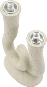 Designový svícen Stons 20 cm krémový