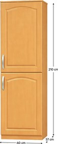 Kuchyňská skříňka, olše, pravá, LORA MDF NEW KLASIK S60LO