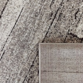 DY Šedý moderní koberec s abstraktním vzorem Panamero 20 Rozměr: 60x100 cm