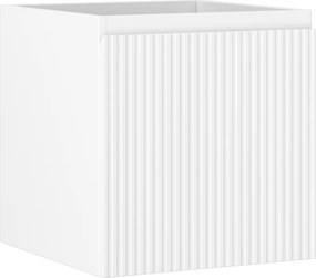 Mexen Rivel, koupelnová skříňka 45 cm, 1 zásuvka, drážkovaná, bílá matná, 91A20-04547-1-BF01