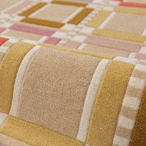 Ručně tkaný vlněný koberec v přírodní barvě 200x290 cm Quadro Wool – Flair Rugs