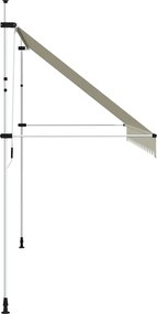 Ručně zatahovací markýza 400 cm krémová 143698