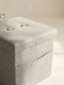 Sinsay - Taburet s úložným prostorem a kapsou - šedá