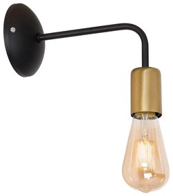 Nástěnná lampa BRENDA 1xE27/60W/230V černá/zlatá