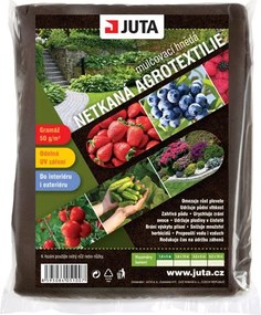 JUTA Netkaná mulčovací textilie 50 g/m² 1,6 x 10 m hnědá 021012