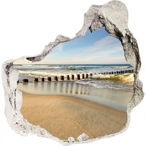 Wallmuralia Nálepka fototapeta 3D Pláž Baltské moře 75x75 cm