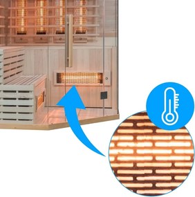 BPS-koupelny Infrasauna Relax  180x180, 5-6 osob