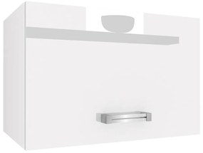 Kuchyňská skříňka Belini nad digestoř 60 cm bílý lesk  INF SGP60/2/WT/W/0/D