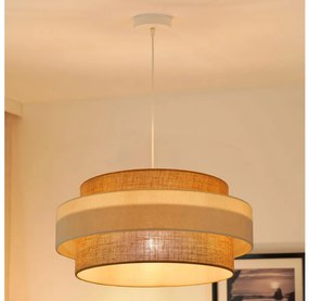 Brilagi - Lustr na lanku SPACE LIGHT 1xE27/15W/230V pr. 50 cm béžová/krémová 609784