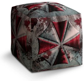 Sablio Taburet Cube Resident Evil Umbrella Corporation Steel: 40x40x40 cm