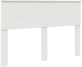 Rám postele s čelo Bílá 140 x 190 cm Masivní borové dřevo 3410600