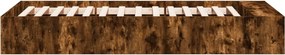 Rám postele kouřový dub 75 x 190 cm kompozitní dřevo 3280626