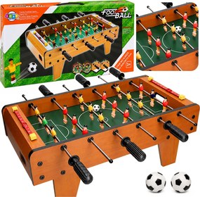 LEAN Toys Stolní fotbal – hra na zručnost, mini stolní fotbalový stůl ze dřeva, 50 cm