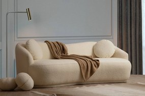 Designová 3-místná sedačka Tanicia 225 cm krémová