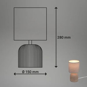 Brilo - Stolní lampa INO 1xE14/10W/230V hnědá
