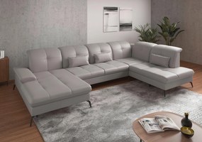 XXXLutz SEDACÍ SOUPRAVA, kůže, světle šedá Sit & More - Sedací soupravy - 00014401216B