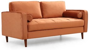 Designová sedačka Jarmaine 175 cm oranžová